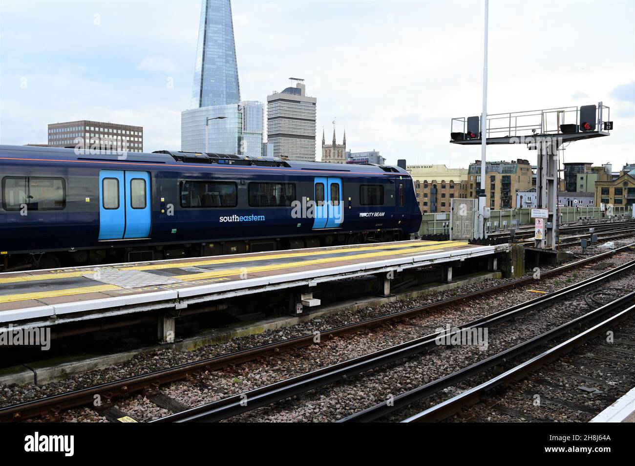 A southeastern class 707 leaving Cannon street station in London Stock ...