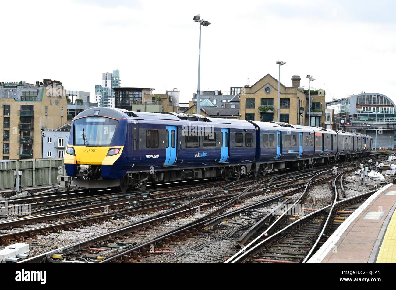 A southeastern class 707 leaving Cannon street station in London Stock ...