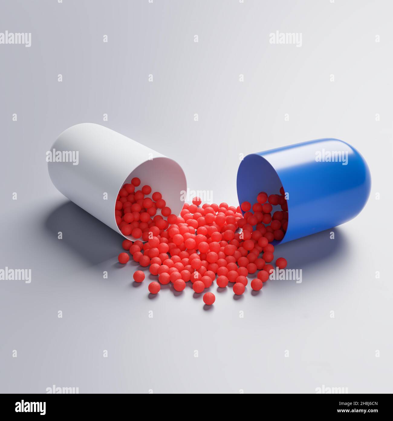 Open medicine capsule hi-res stock photography and images - Alamy