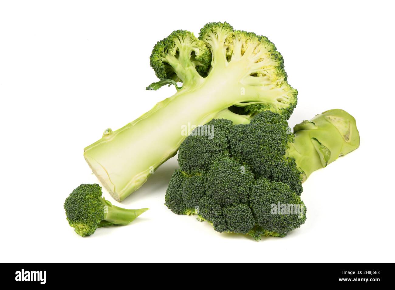 Broccoli isolated on white background. High resolution photo. Full ...
