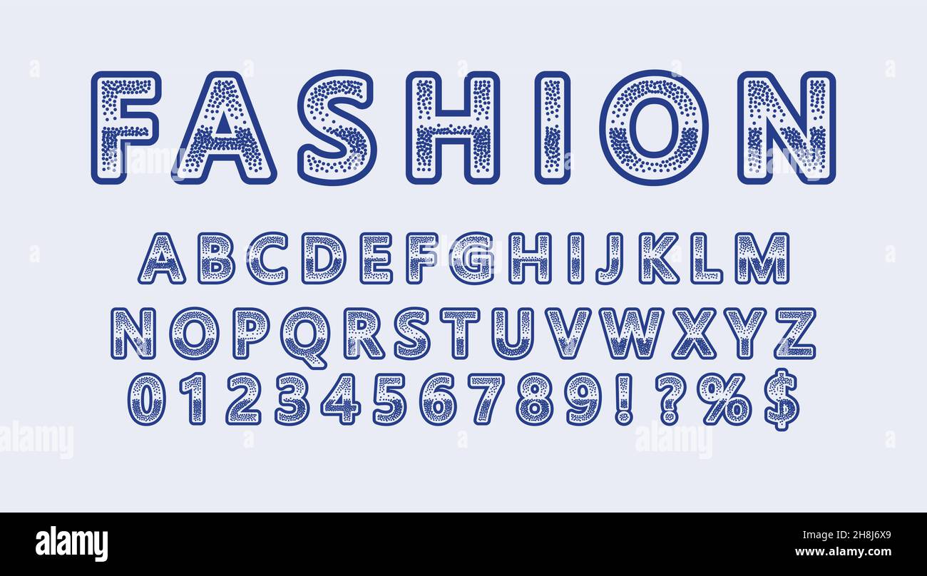 Vector of retro font and alphabet Stock Vector Image & Art - Alamy