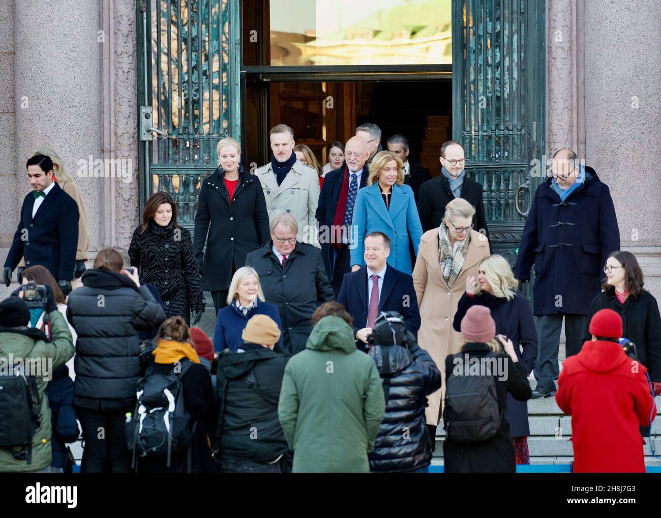STOCKHOLM, SWEDEN - NOVEMBER 30, 2021: Prime Minister Magdalena ...