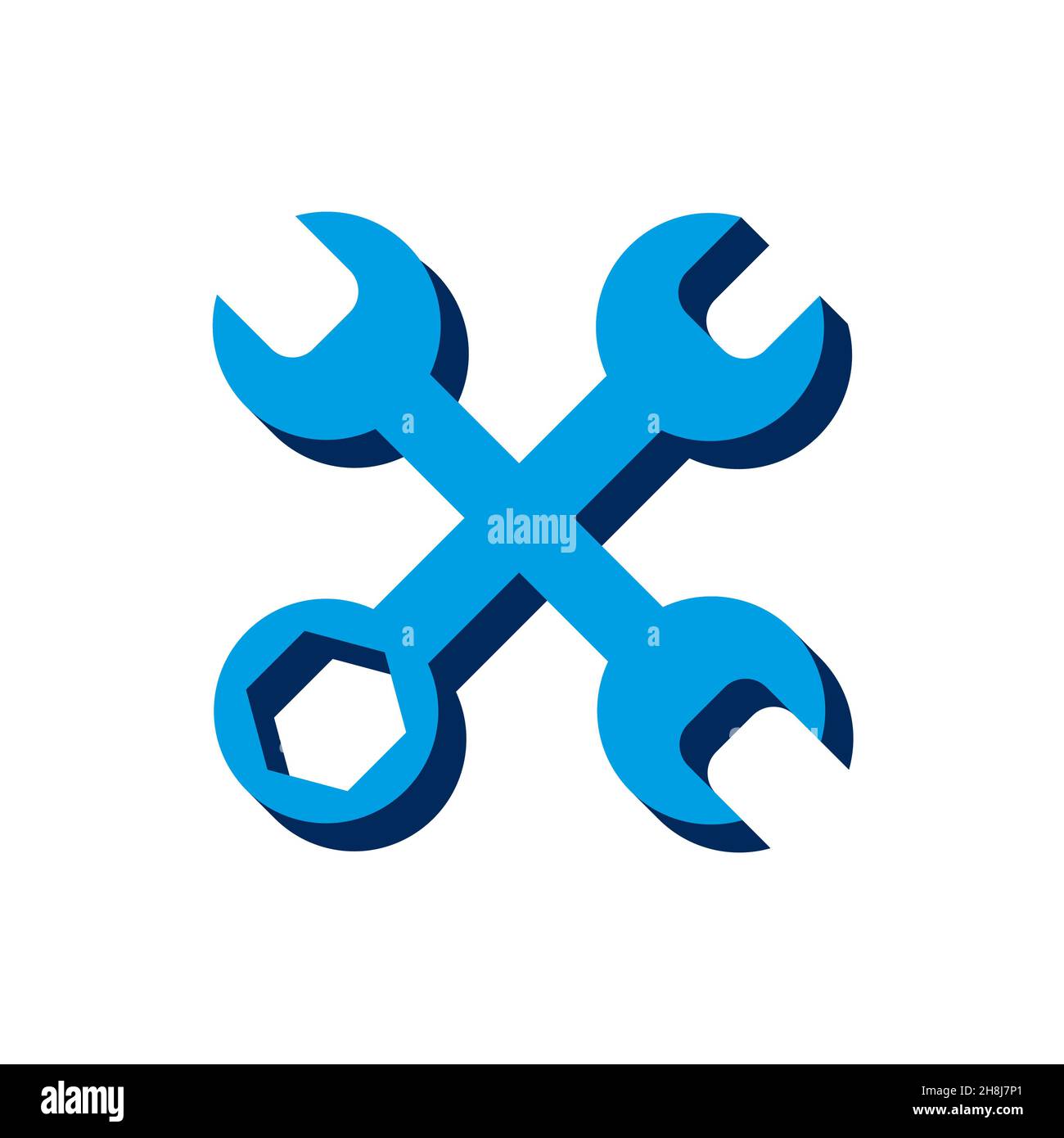 isometric. 3d sign isolated on white background Stock Vector Image ...