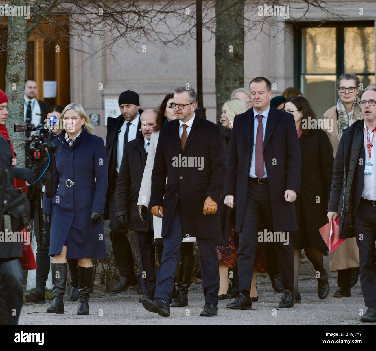 STOCKHOLM, SWEDEN - NOVEMBER 30, 2021: Prime Minister Magdalena ...