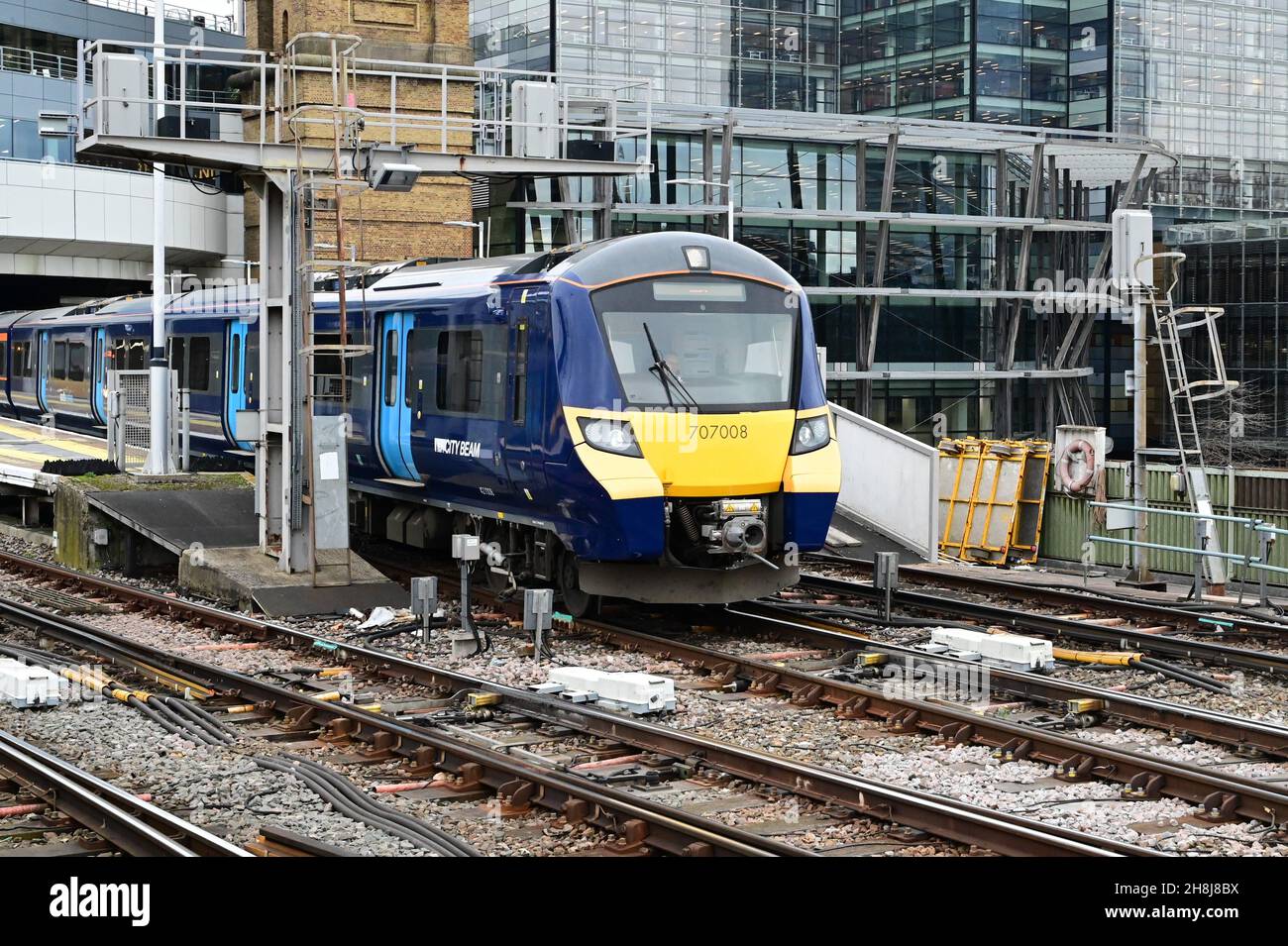 A southeastern class 707 leaving Cannon street station in London Stock ...