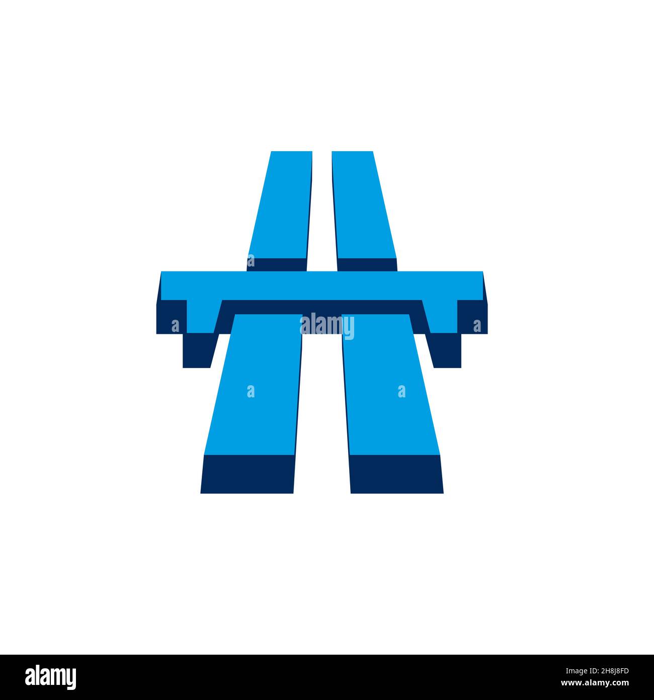 isometric. 3d sign isolated on white background Stock Vector Image ...