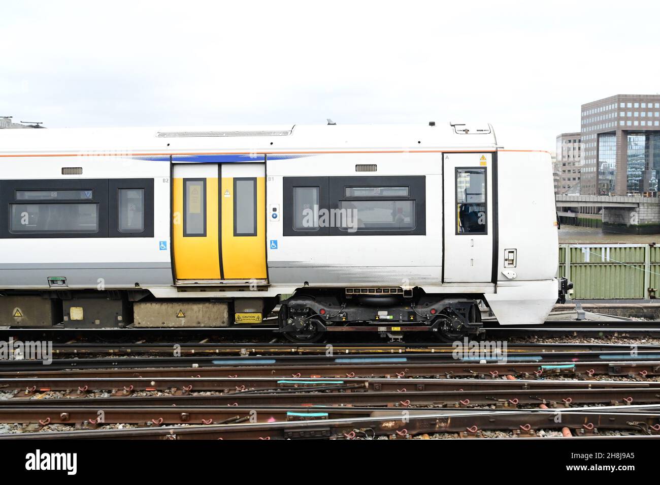 London, London City, UK-November 30th 2021: A southeastern class 376 ...