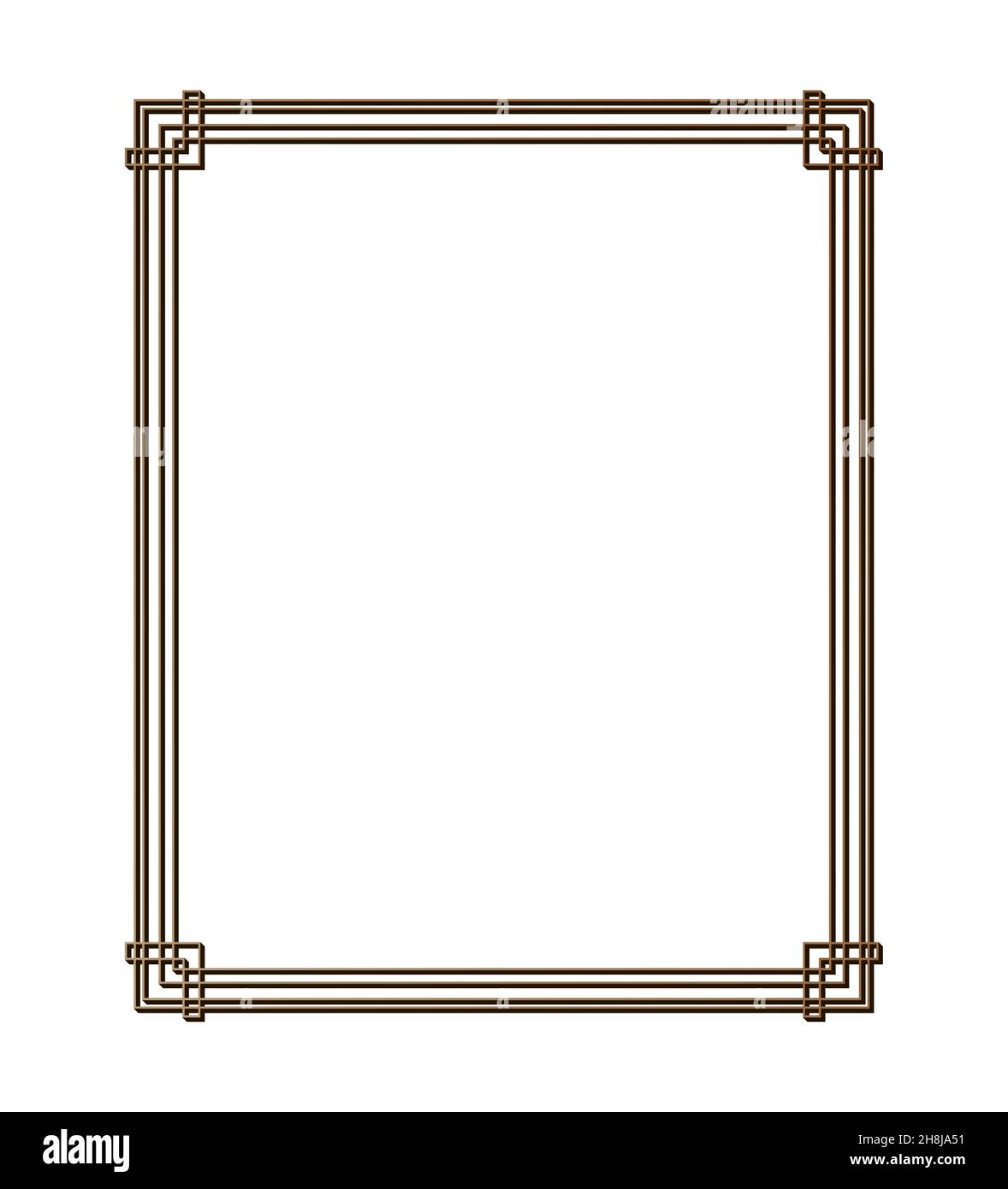 Vector illustration of art deco borders and frames. Creative pattern in the style of the 1920s for your design Stock Vector Image Art Alamy