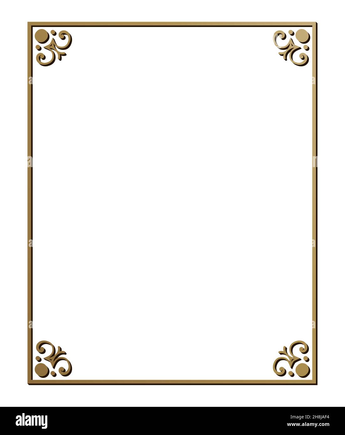 Vector illustration of art deco borders and frames. Creative pattern in ...
