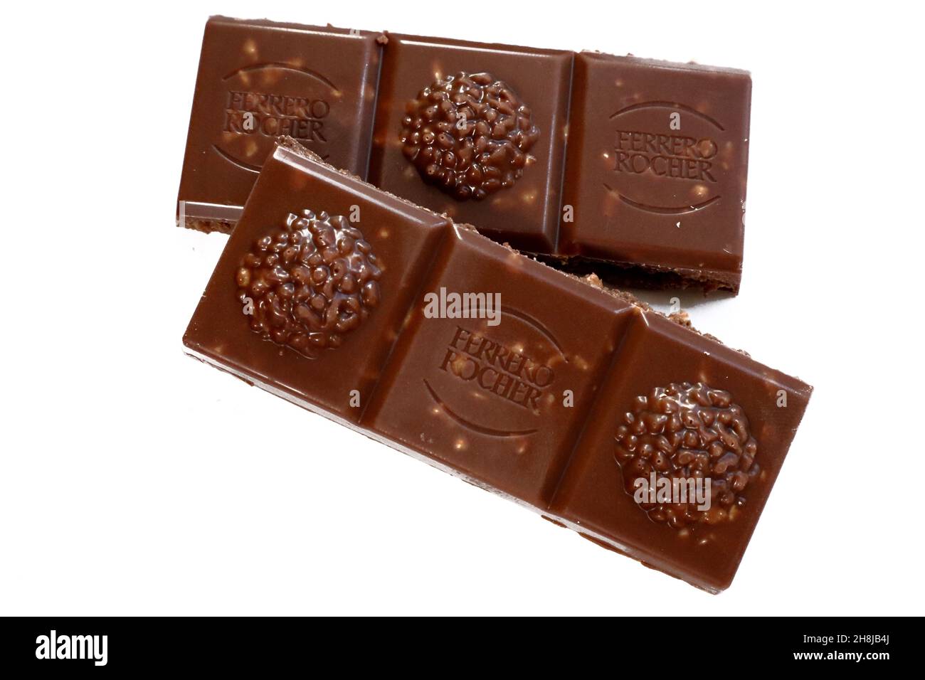 FERRERO ROCHER premium Chocolate bar Stock Photo - Alamy