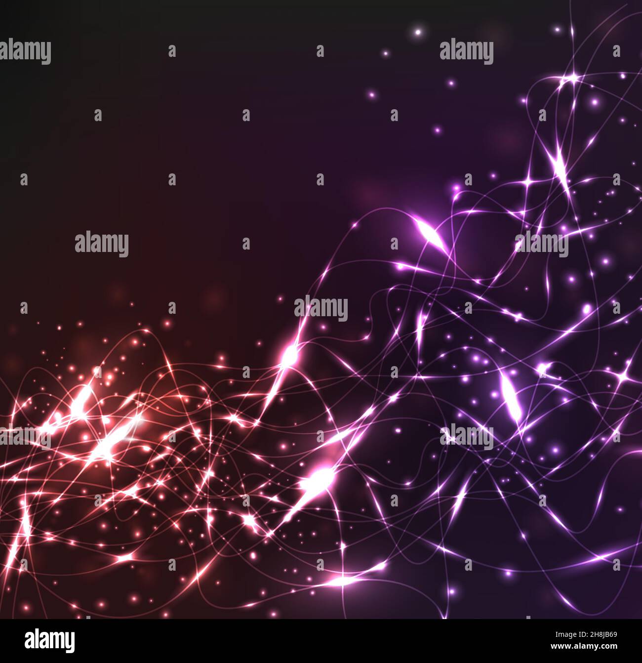 Vector abstract background, particle wave, light energy abstraction ...