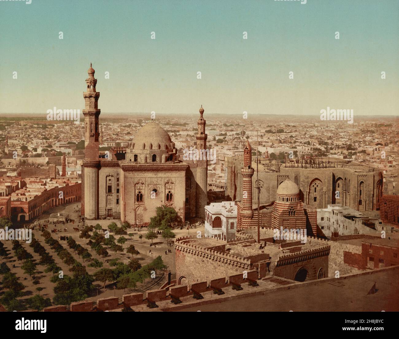 The Sultan Hassan Mosque ib Cairo, Egypt ca. 1890-1900 Stock Photo - Alamy