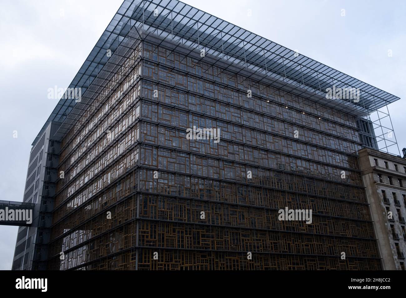 Belgium, Brussels. The Europa building, seat of the European Council ...