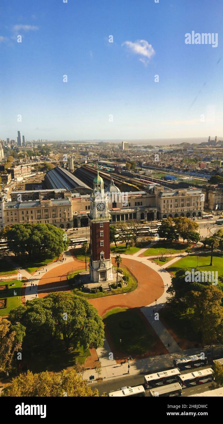 Clock in the Plaza San Martin, Buenos Aires, Argentina Stock Photo - Alamy
