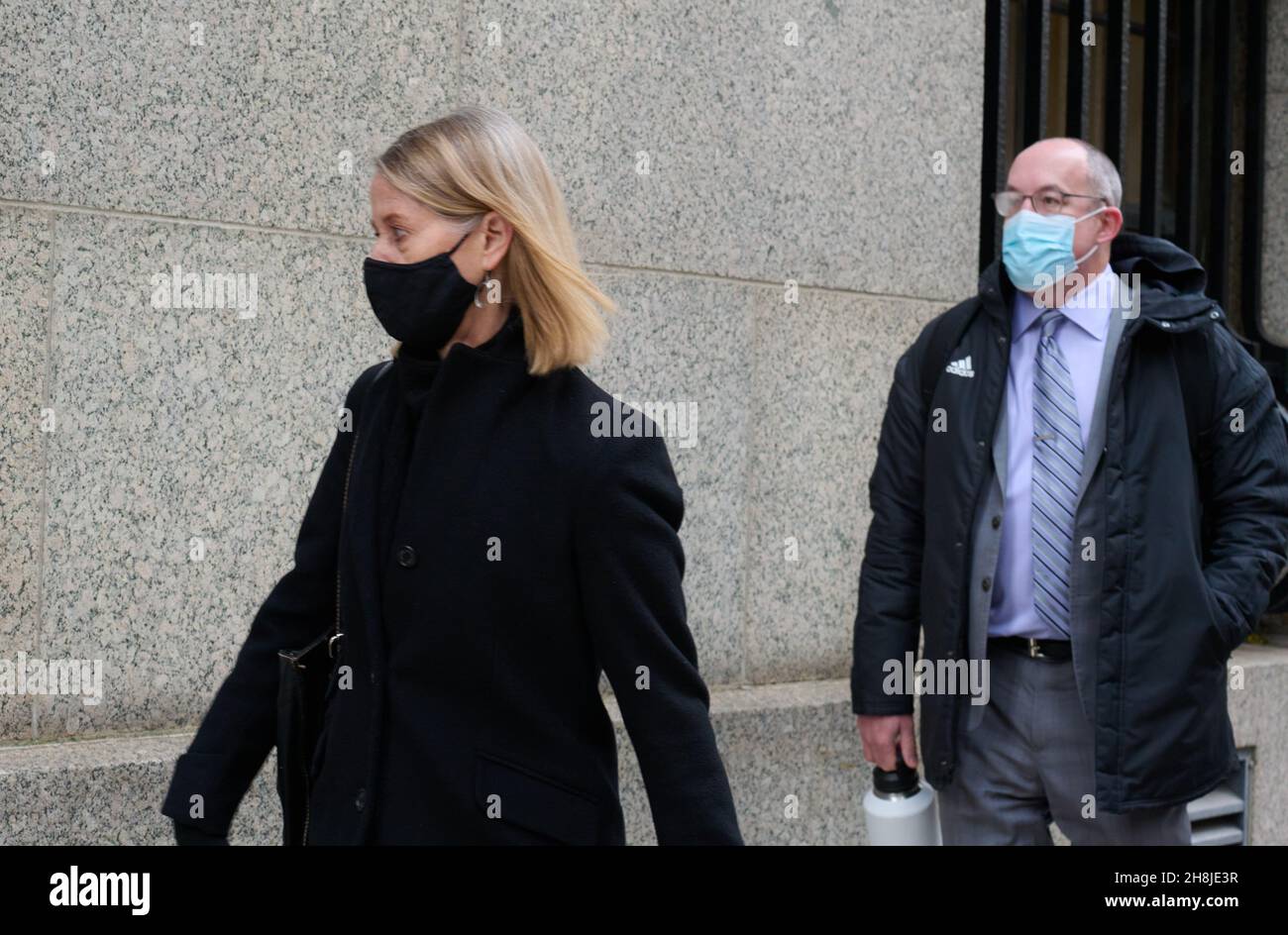 Brooklyn, New York, USA. 30th Nov, 2021. Defense team members in the ...