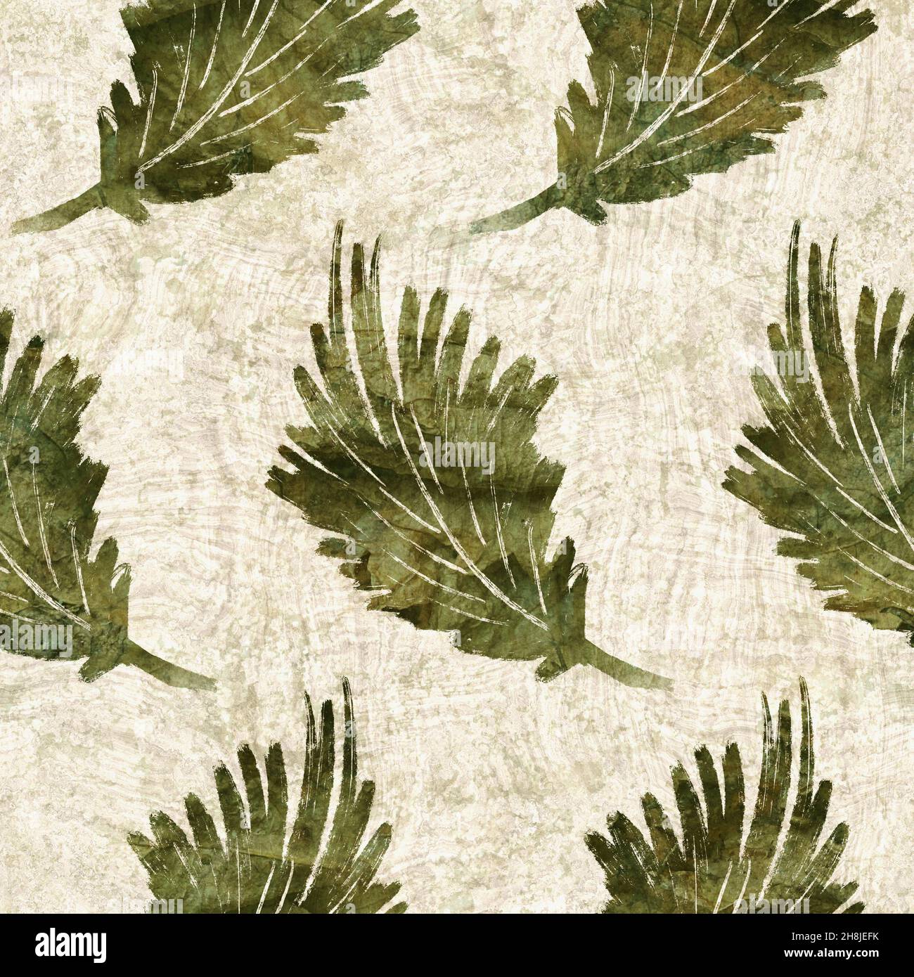 Desert plant on sand texture seamless raster pattern. Organic succulent ...