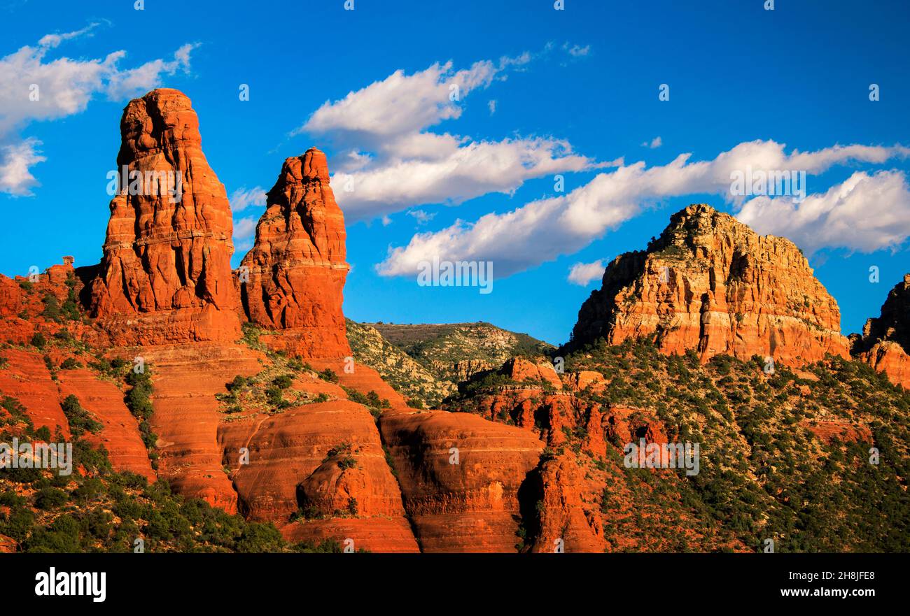 Two Nuns Rock Formations, Chapel of the Holy Cross, Sedona, Arizona ...