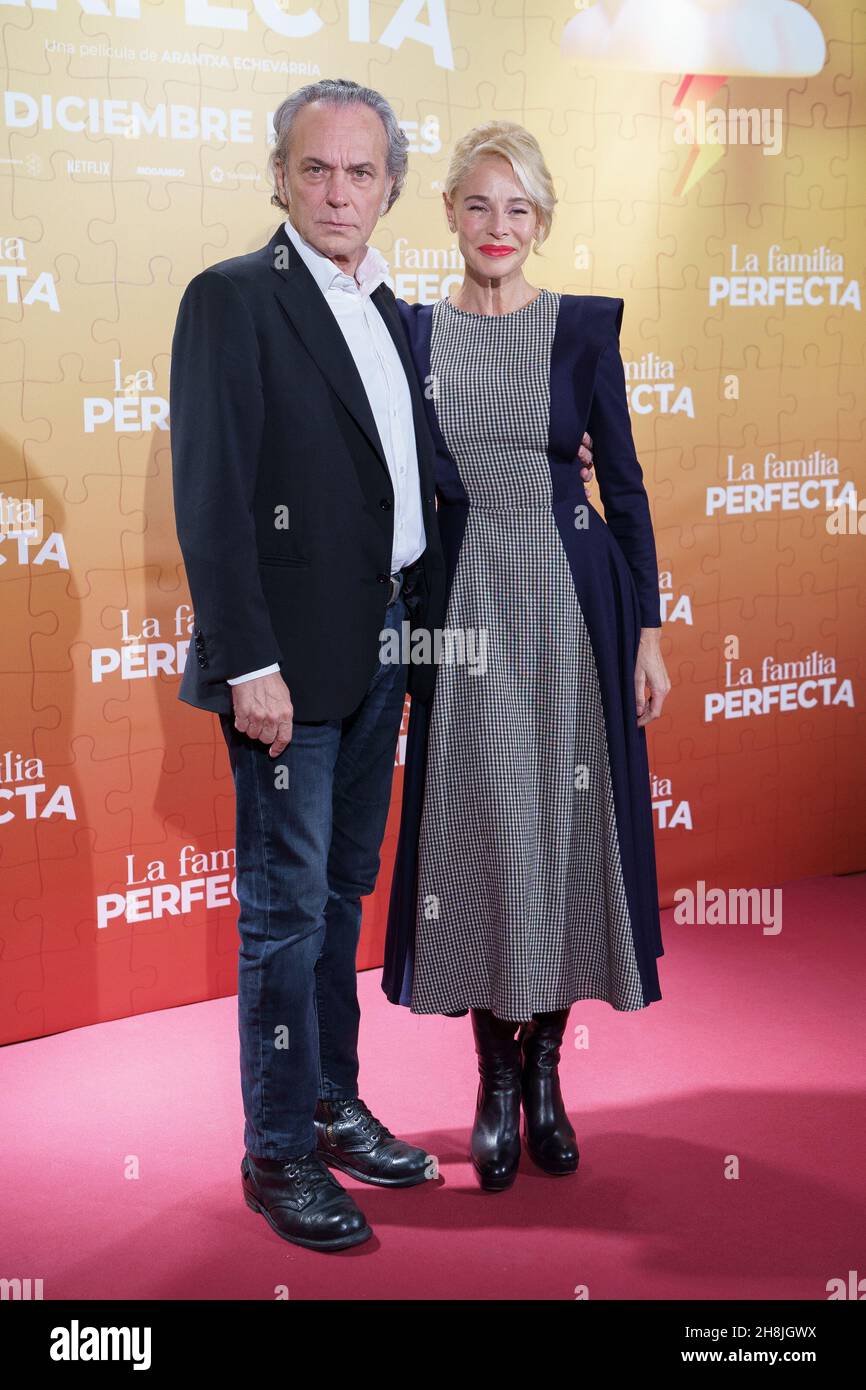Madrid, Spain. 30th Nov, 2021. Actor Jose Coronado and Belen Rueda ...