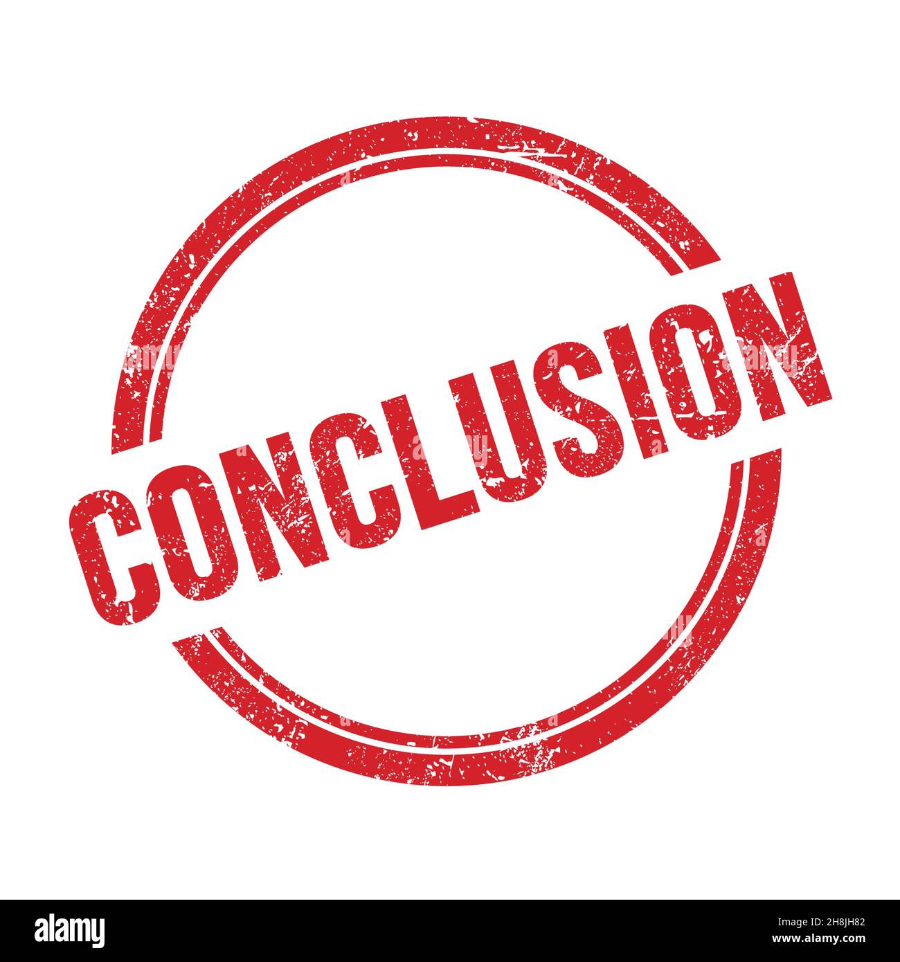 Conclusion Stamp Cut Out Stock Images & Pictures - Alamy