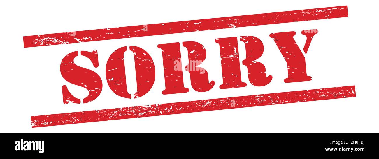 Sorry stamp hi-res stock photography and images - Alamy