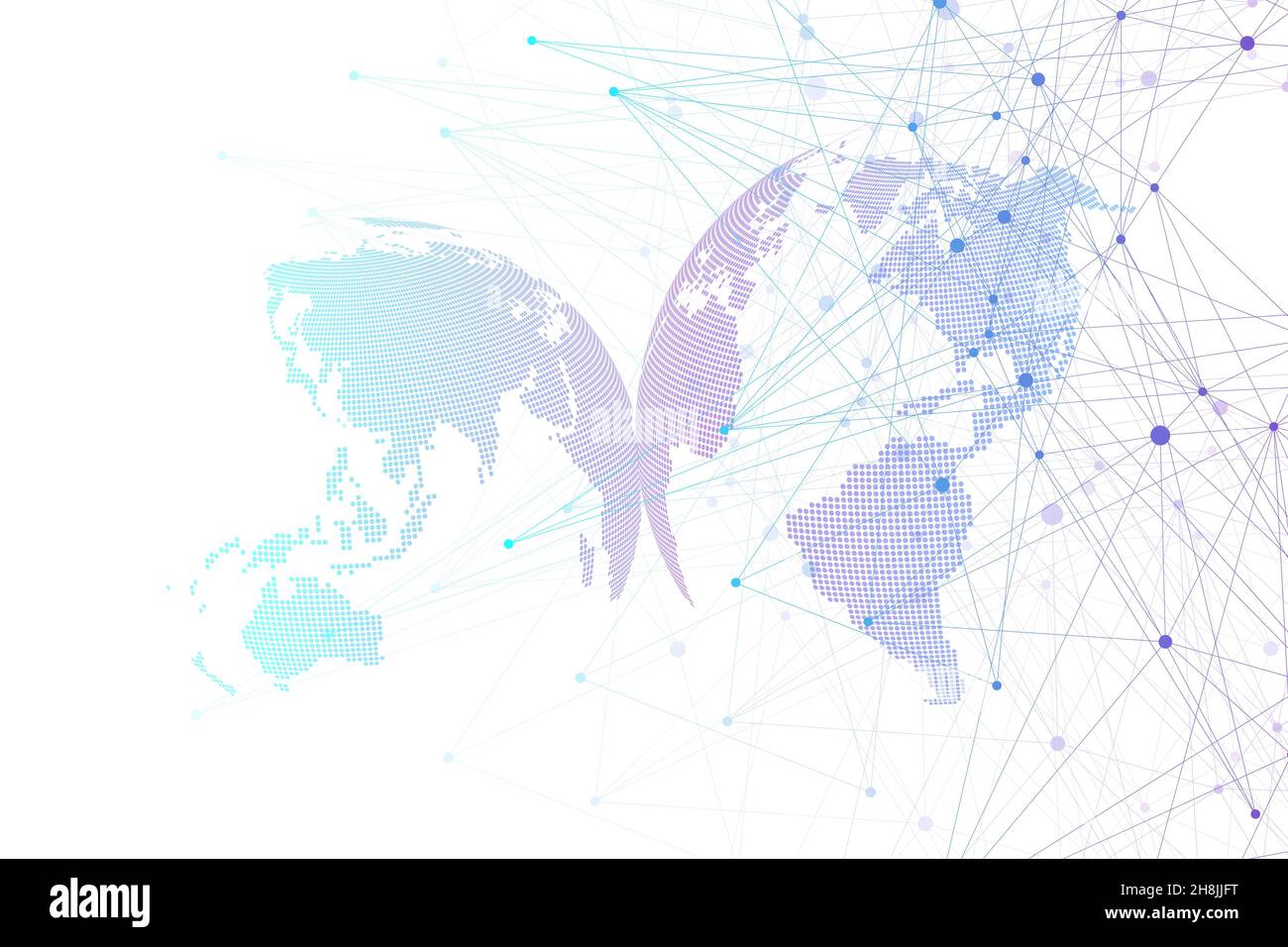 Big Data Visualization Geometric Abstract Background Visual Information Complexity Futuristic