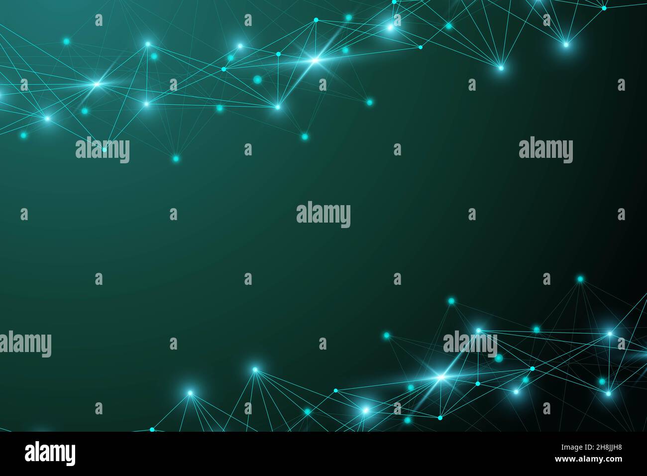 Big data visualization. Geometric abstract background visual ...