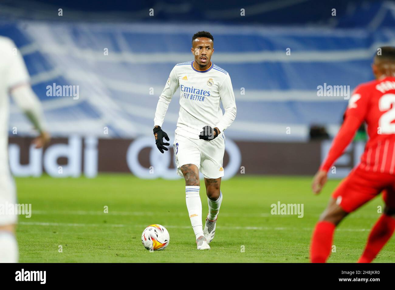 Madrid, Spain. 28th Nov, 2021. Eder Militao (Real) Football/Soccer ...