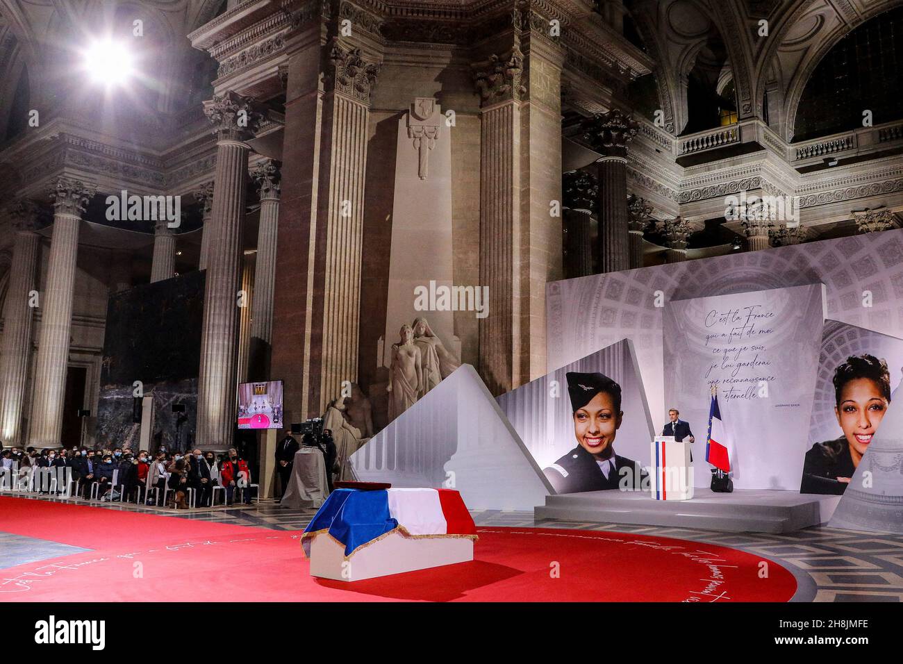 Paris, France, November 30, 2021. France's President Emmanuel Macron ...