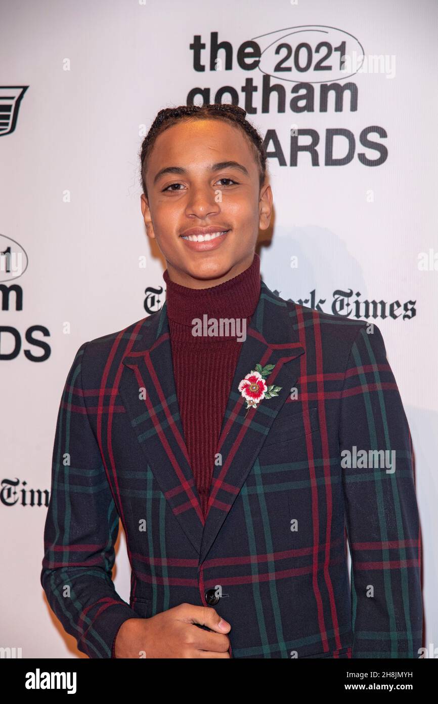 NYC, USA - 29 Nov 2021, Joshua Caleb Johnson attends the 2021 Gotham ...