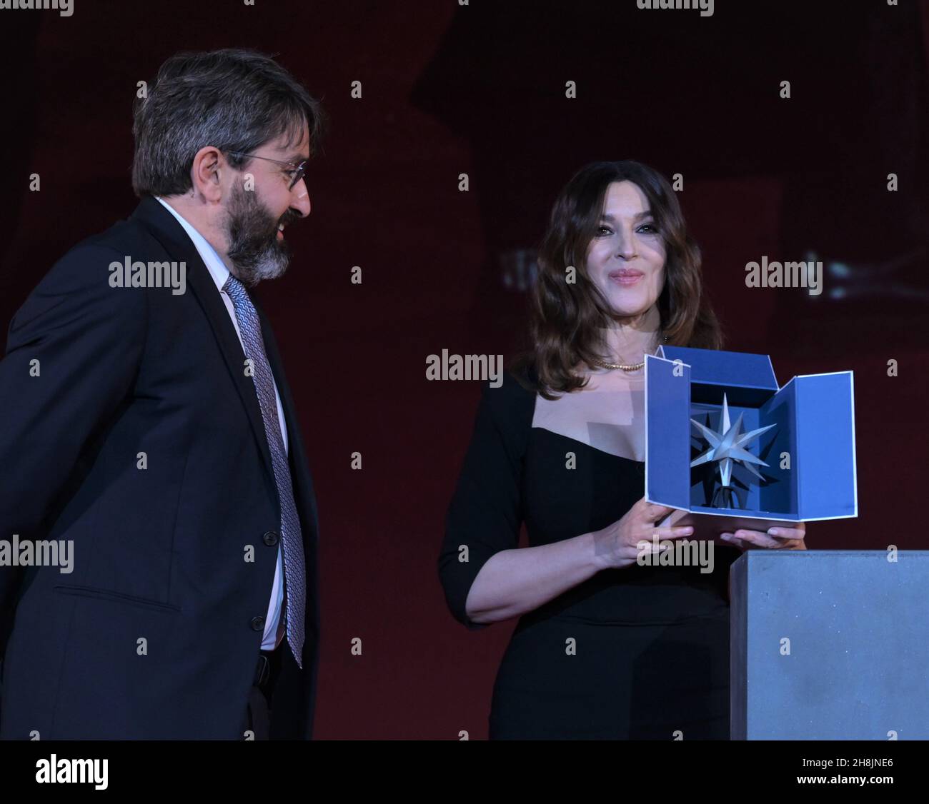 Turin, Italy. 30th Nov, 2021. Turin, Monica Bellucci Stella della Mole ...