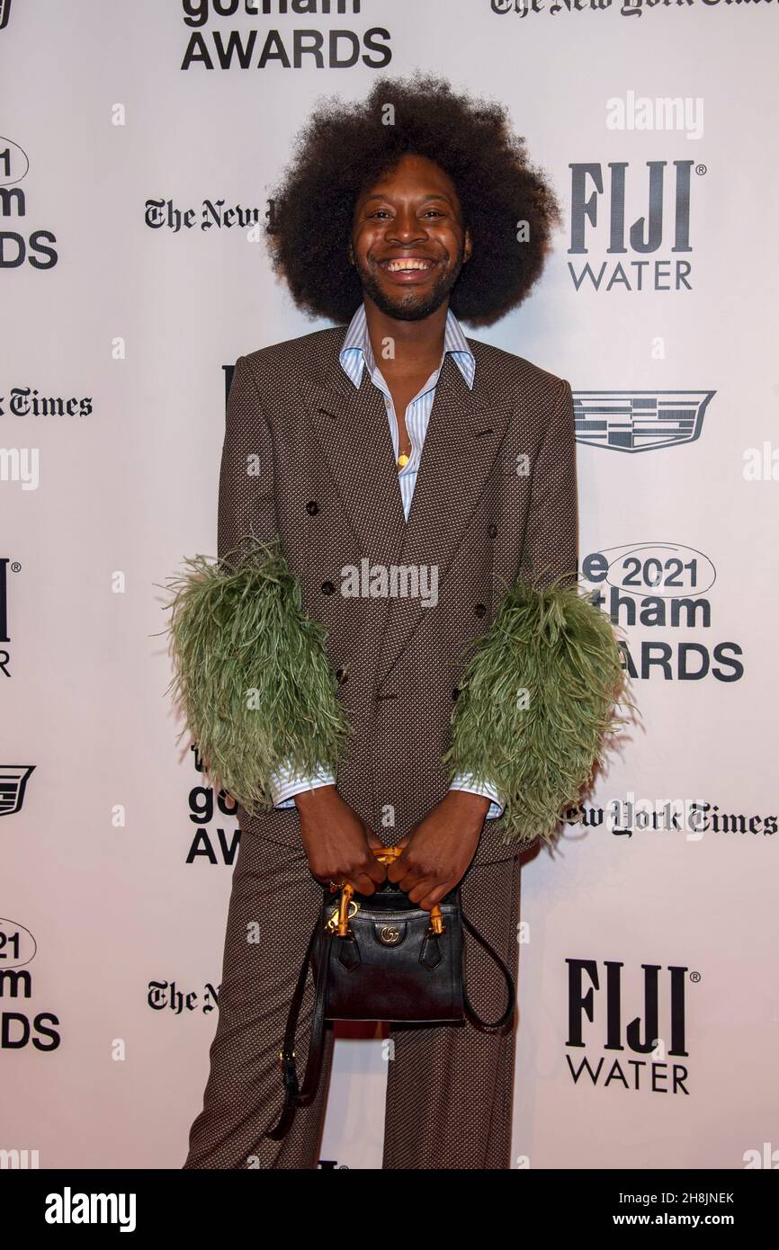 NYC, USA - 29 Nov 2021, Jeremy O. Harris attends the 2021 Gotham Awards ...