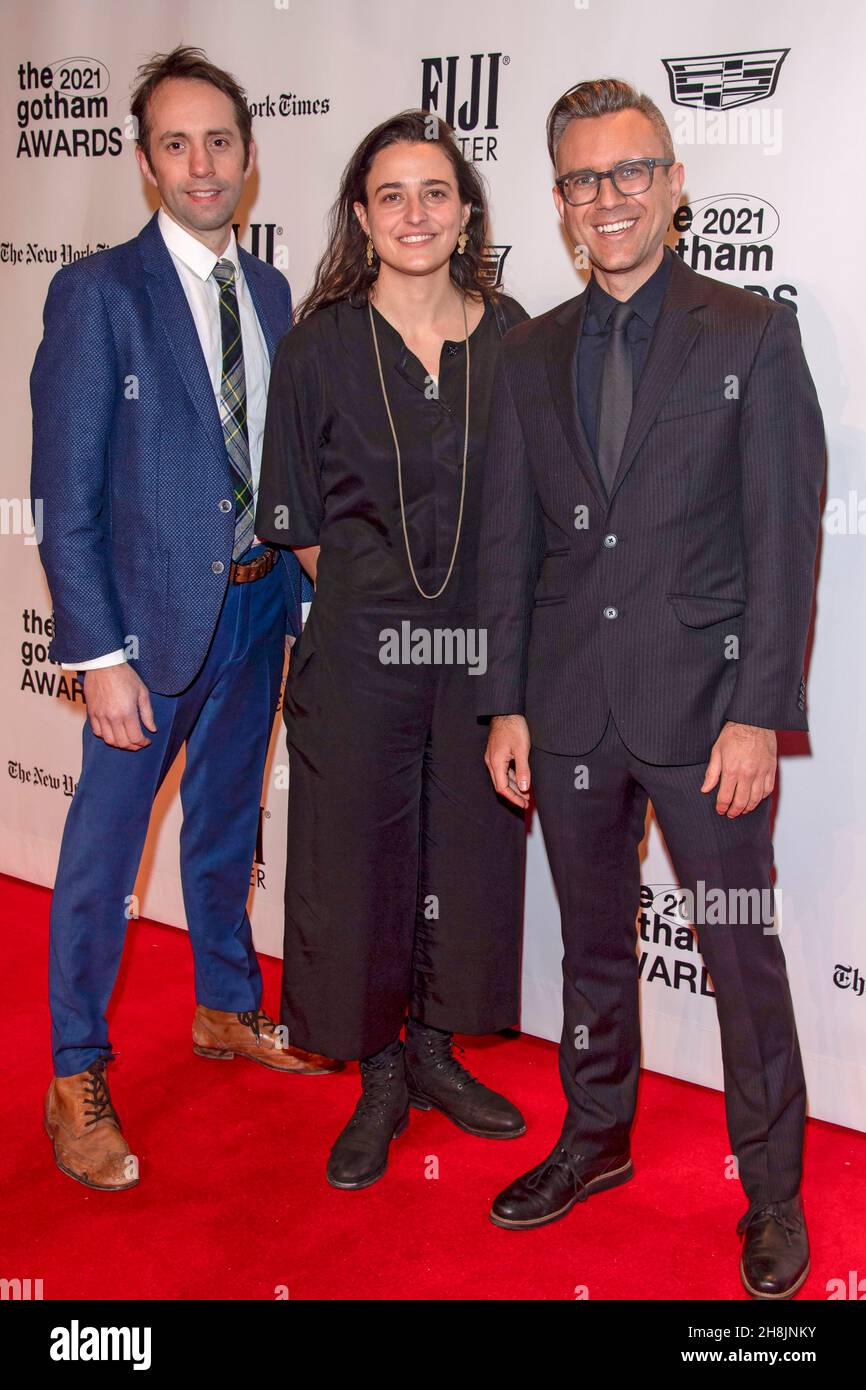 NYC, USA - 29 Nov 2021, Ted Passon, Nicole Salazar and Yoni Brook ...