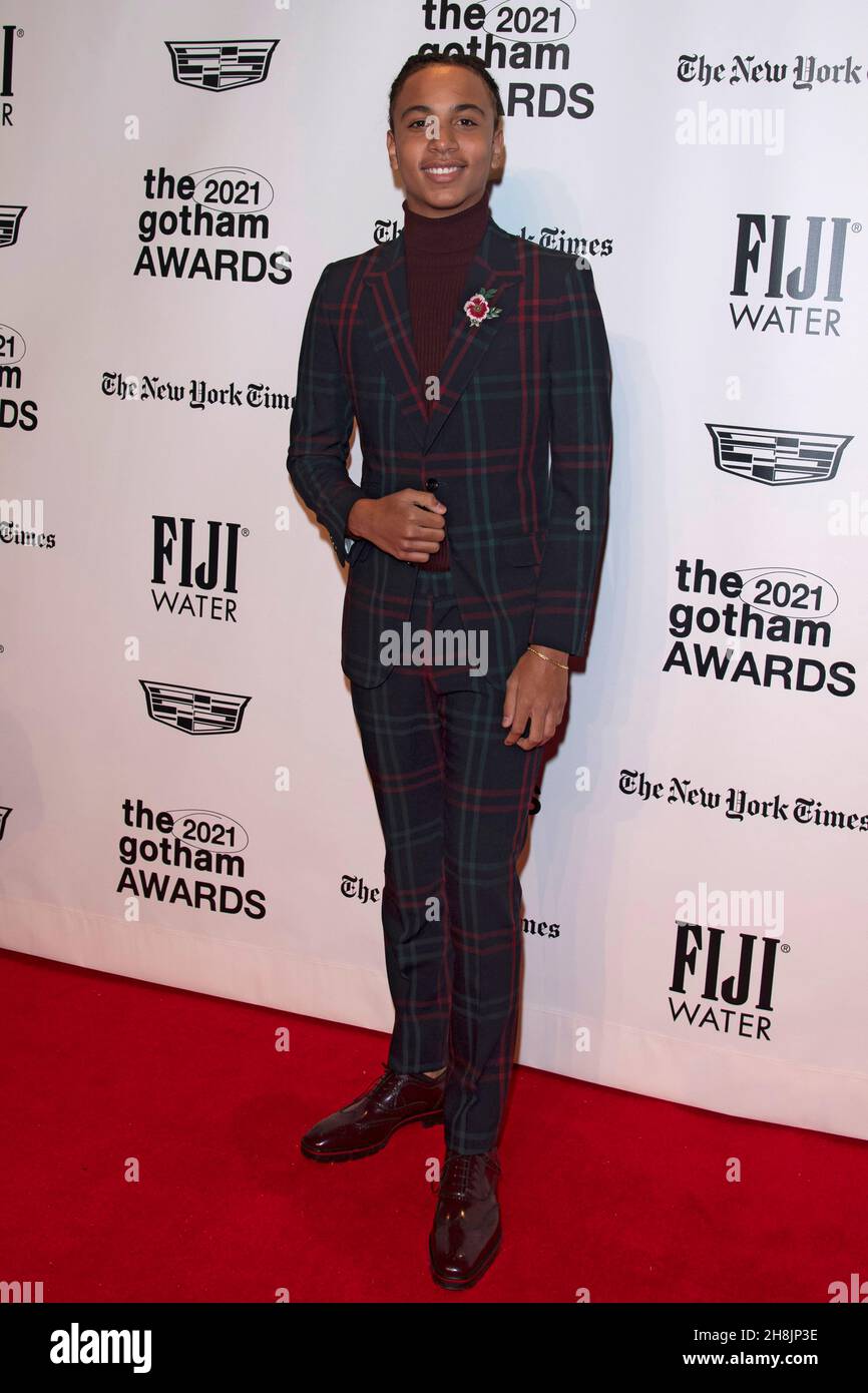 NYC, USA - 29 Nov 2021, Joshua Caleb Johnson attends the 2021 Gotham ...