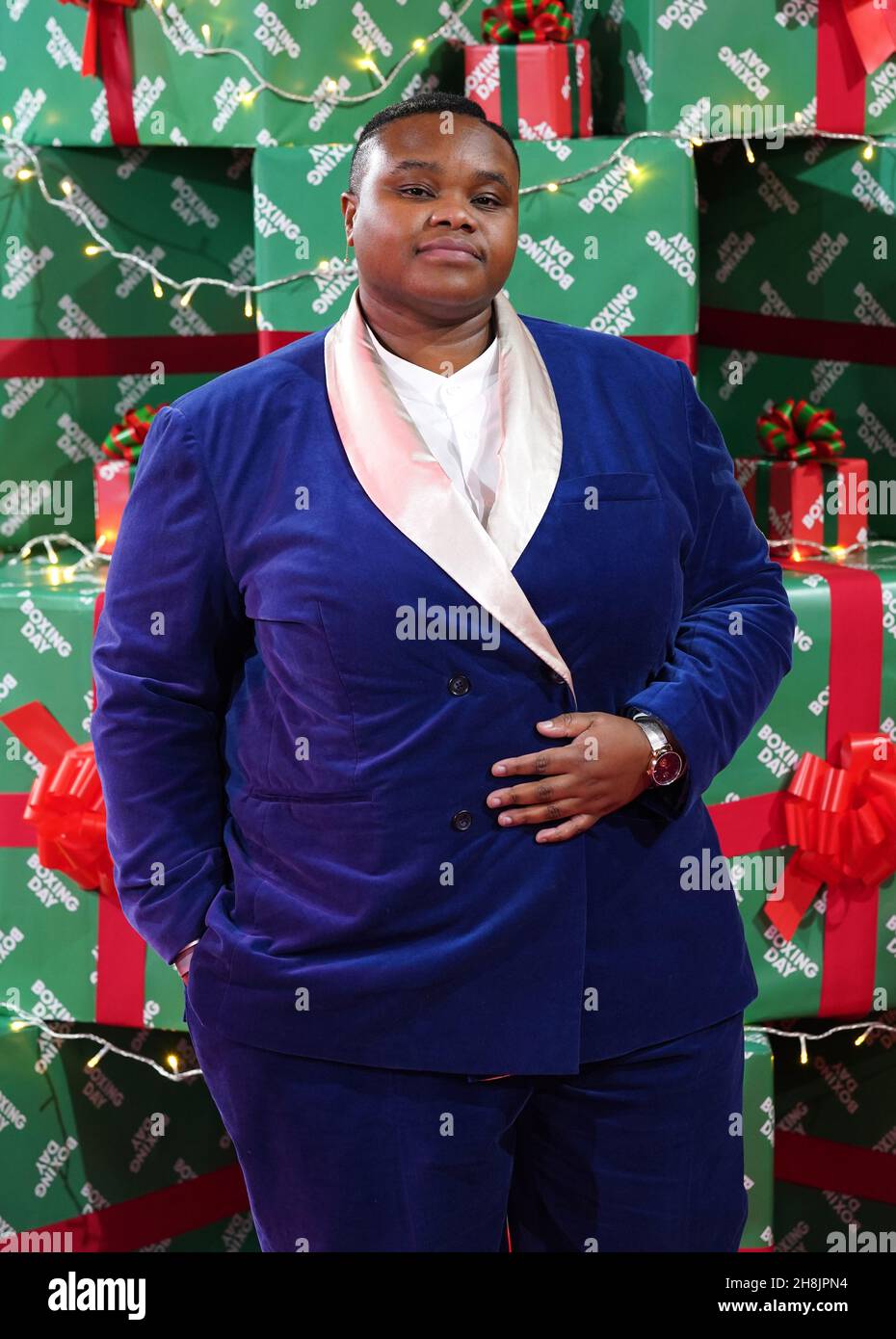 Joy Gharoro-Akpojotor arriving for the world premiere of Boxing Day at ...