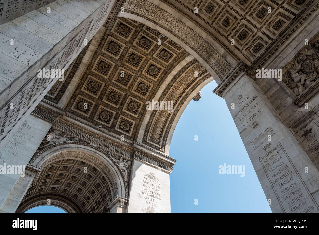 Iconic Arc de Triomphe in Summer in Paris, France Stock Photo - Alamy