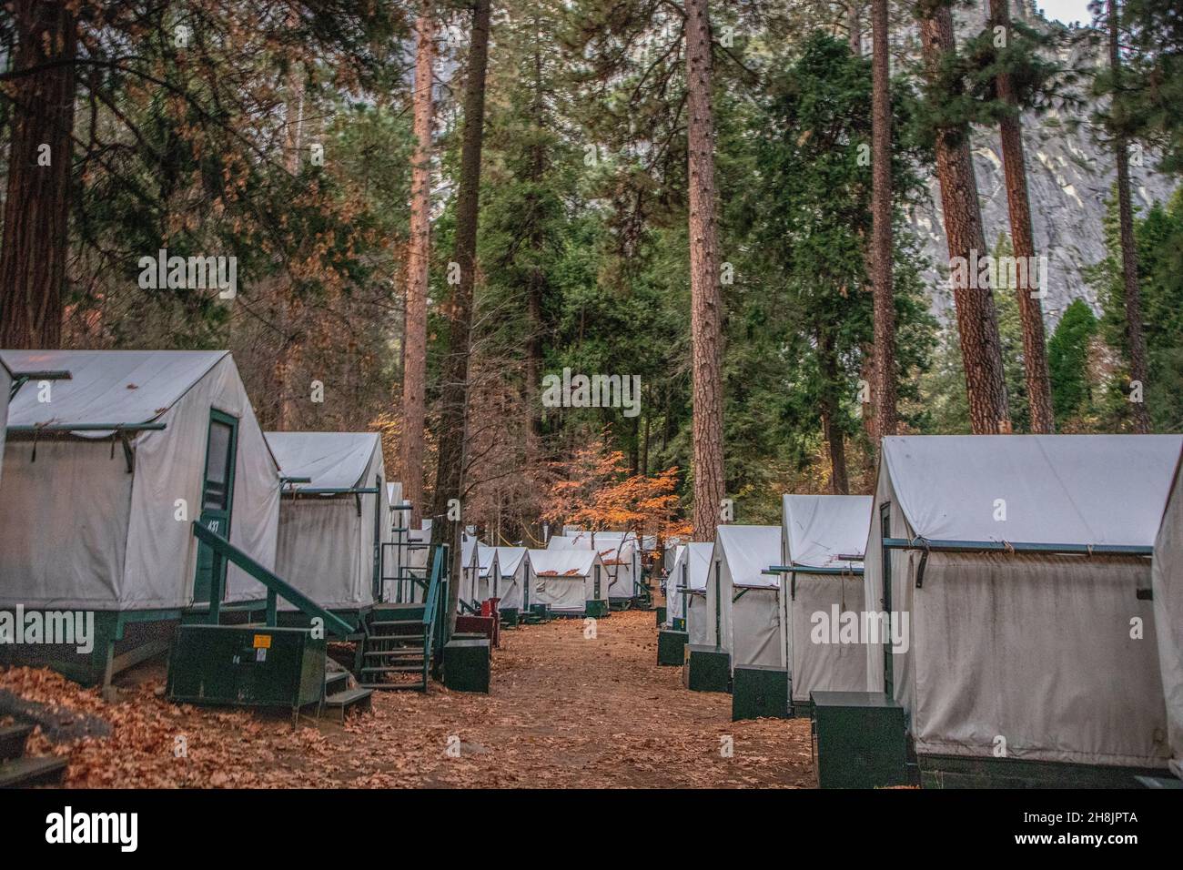 Camp Curry is a rustic place to stay in Yosemite Valley, California ...