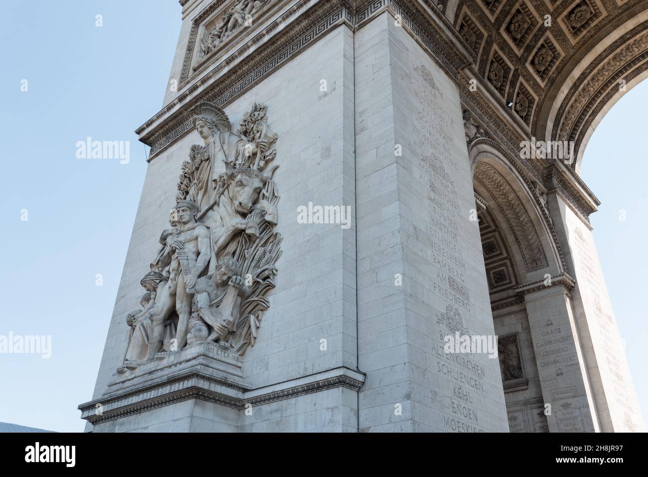 Iconic Arc de Triomphe in Summer in Paris, France Stock Photo - Alamy
