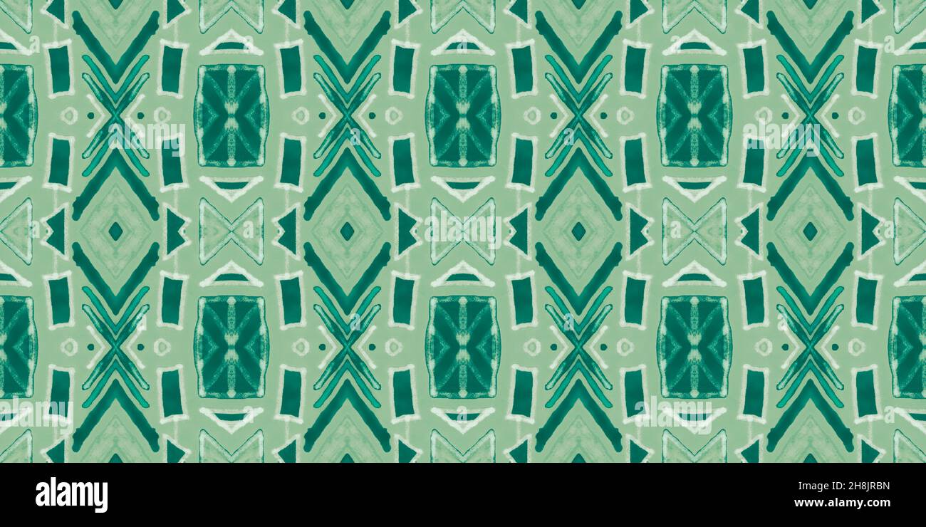 Green Aztec Background