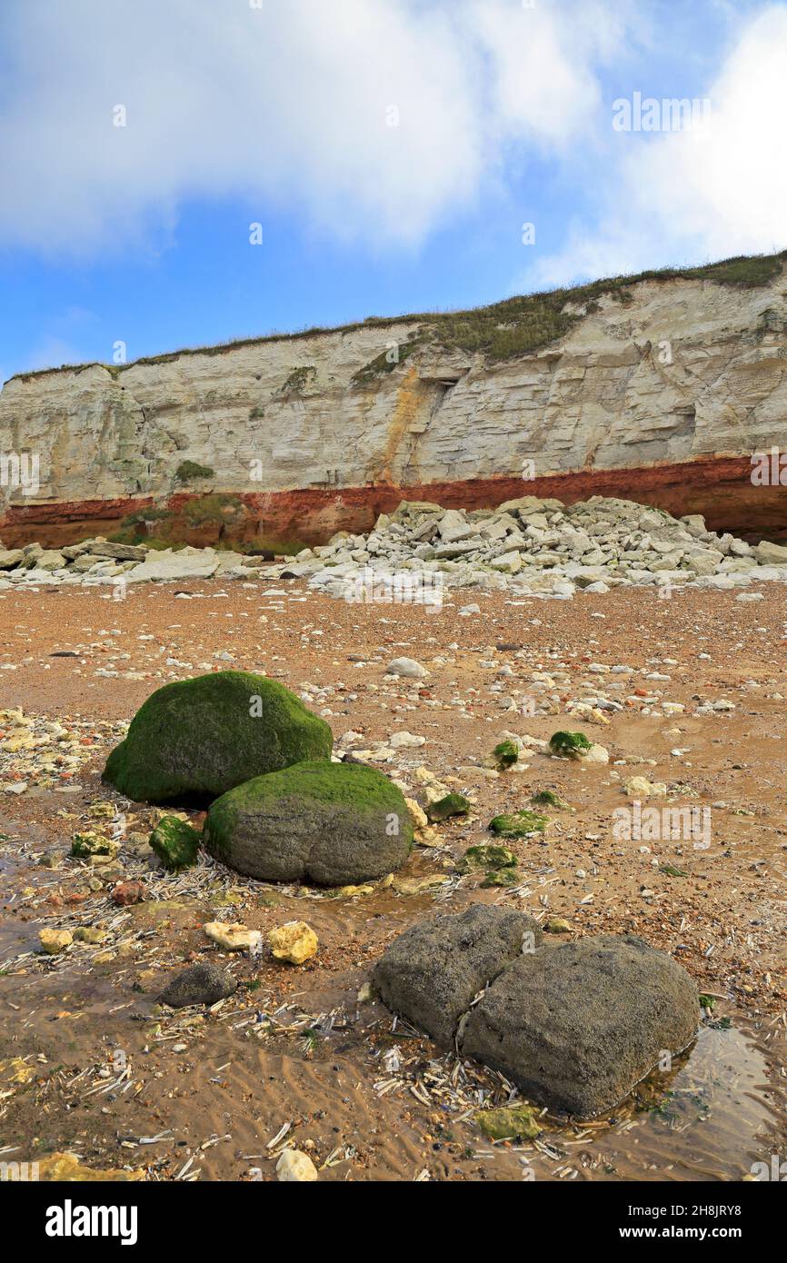 Red white striped cliffs hunstanton hi-res stock photography and images ...