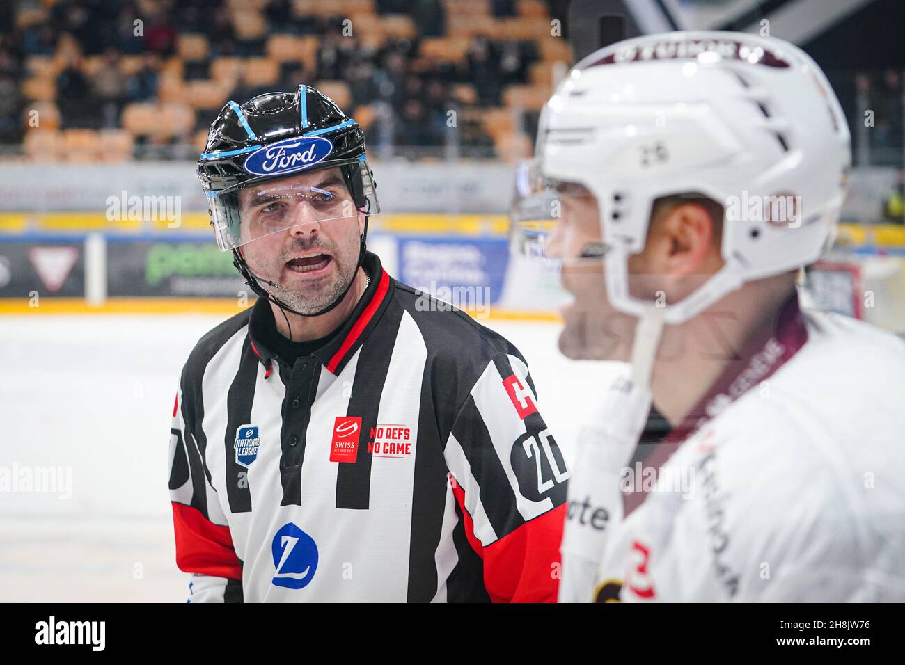30.11.2021, Porza, Corner Arena, NL: HC Lugano - Geneve-Servette HC ...