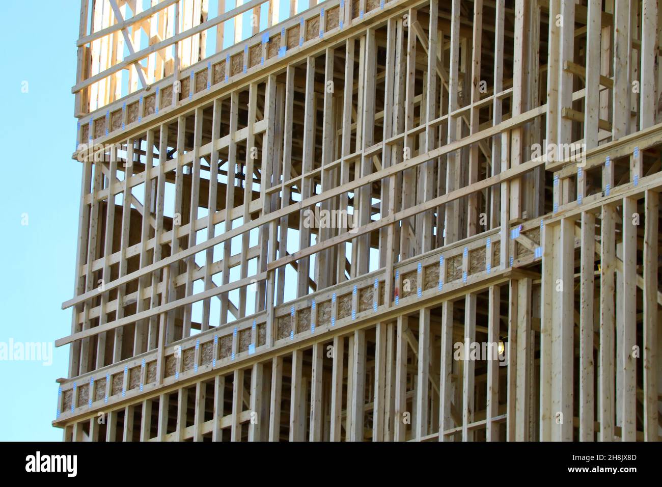 Construction site of a multiple floored building Stock Photo - Alamy