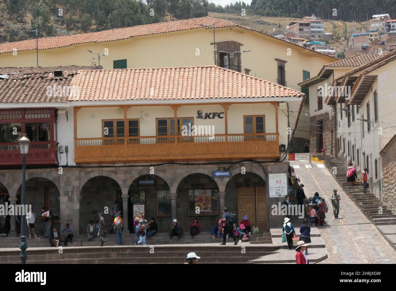 KFC in Cusco Peru restaurant food eating Kentucky fried Chicken store ...