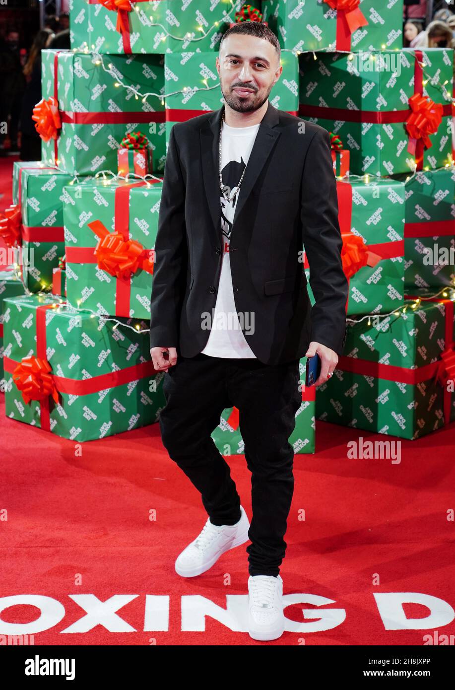 Adam Deacon arriving for the world premiere of Boxing Day at the Curzon ...