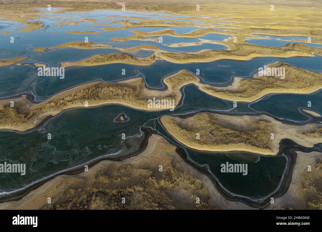 WUHAI, CHINA - NOVEMBER 24, 2021 - An aerial photo shows the scenery of ...