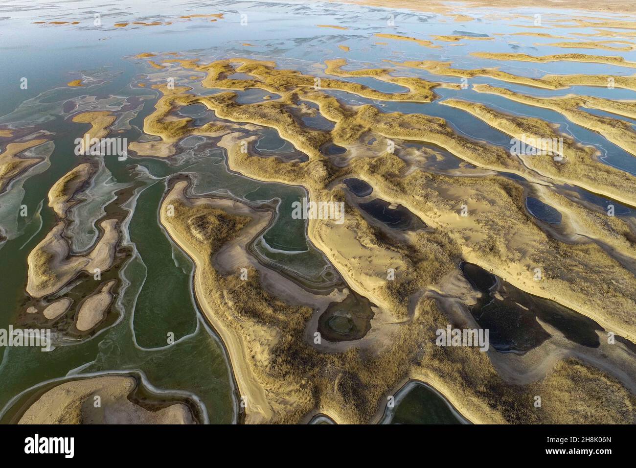 WUHAI, CHINA - NOVEMBER 24, 2021 - An aerial photo shows the scenery of ...