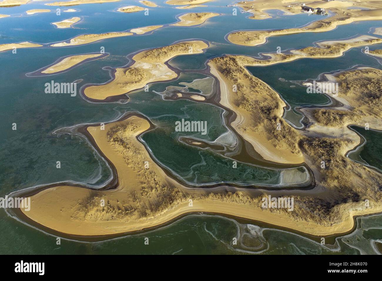 WUHAI, CHINA - NOVEMBER 24, 2021 - An aerial photo shows the scenery of ...