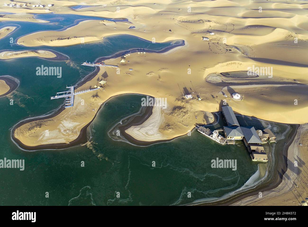 WUHAI, CHINA - NOVEMBER 24, 2021 - An aerial photo shows the scenery of ...