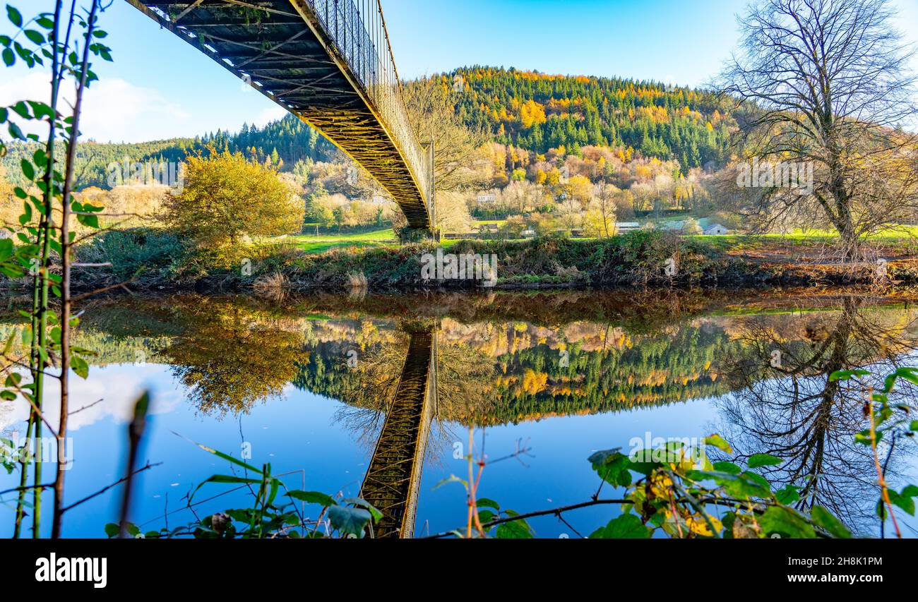 Sapper's Bridge over the River Conwy, in Betws-Y-Coed, County Conwy ...