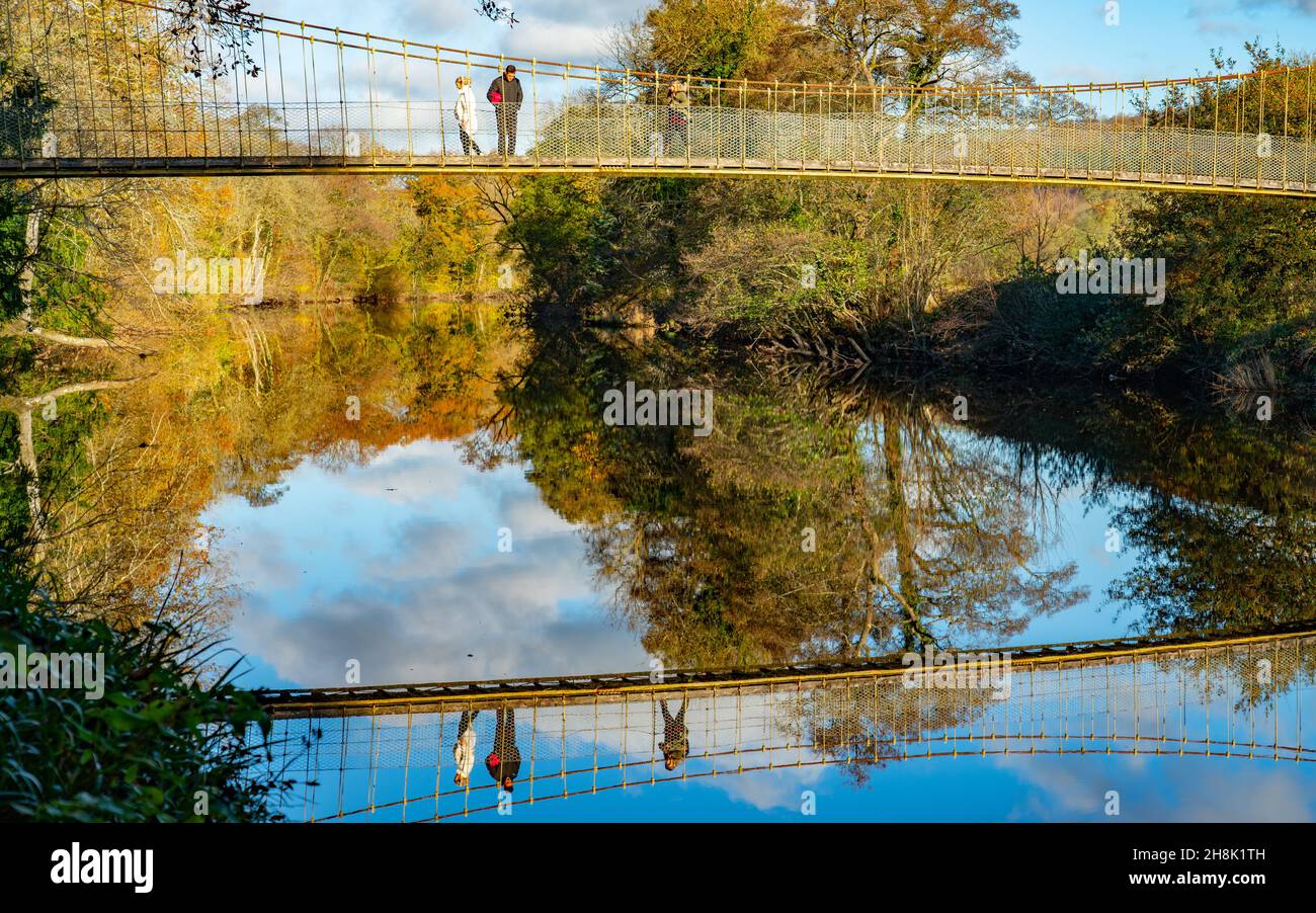 Sapper's Bridge over the River Conwy, in Betws-Y-Coed, County Conwy ...