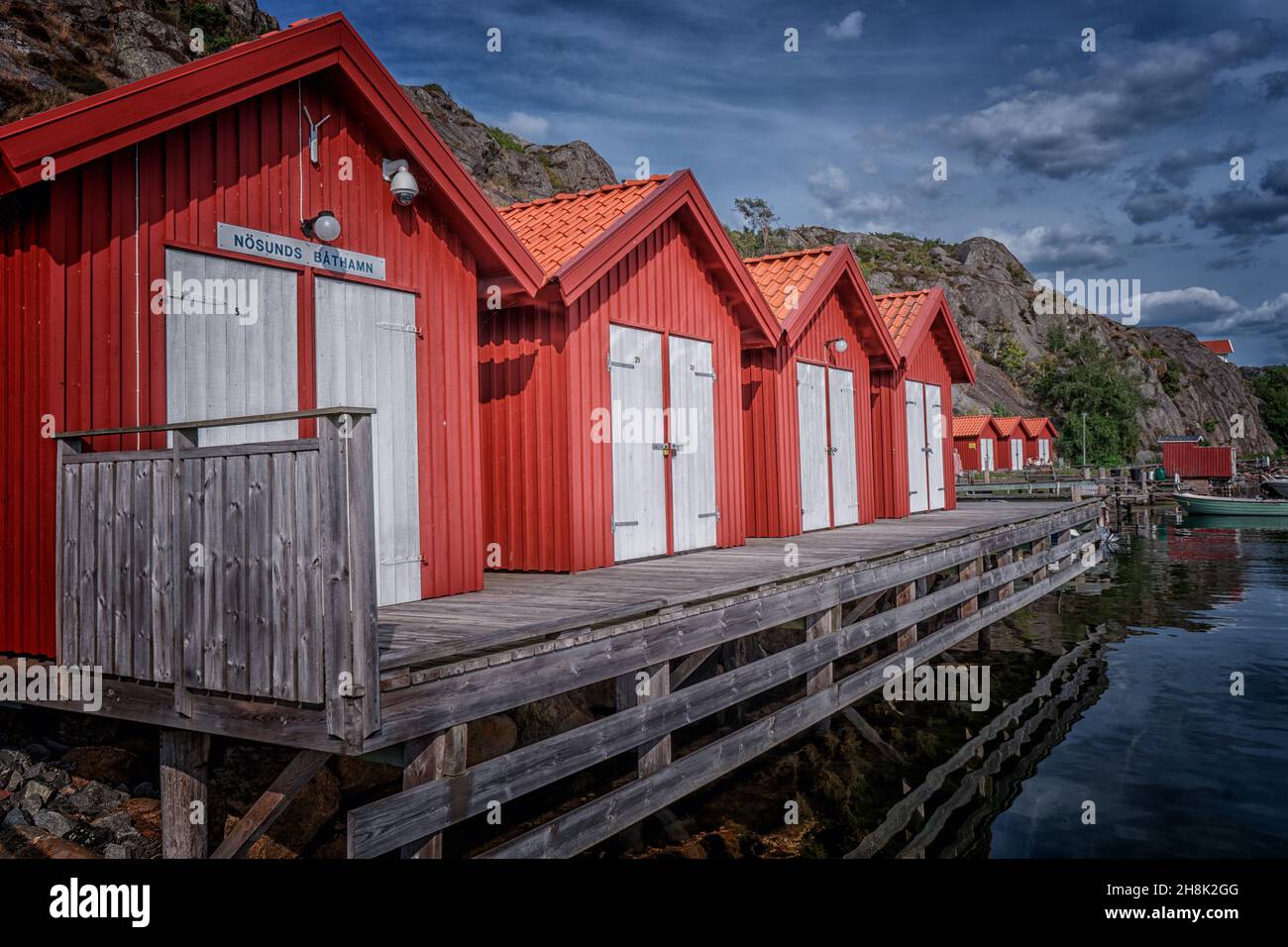 fishing huts in the swedish archipelago , Fjälbacka Stock Photo - Alamy